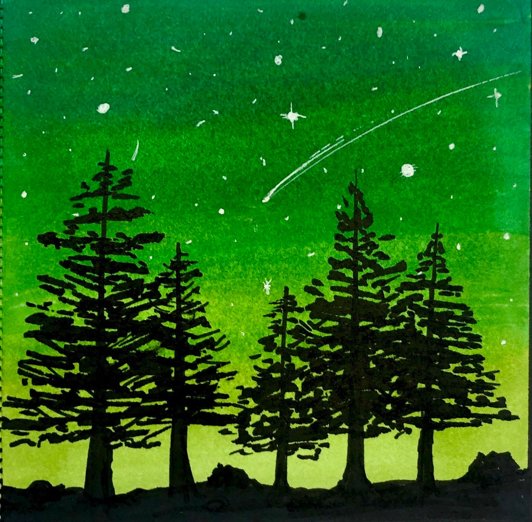 Shooting Star Sticker - Etsy