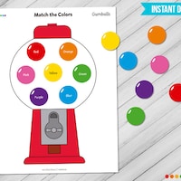 Match the Colors Parking Lot Game Printable, Color Matching, Preschool ...