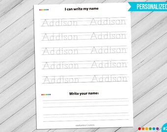Personalized Name Tracing Uppercase Printable Worksheet, Learning ...