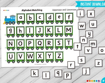 Chicka Chicka Boom Boom Alphabet Match Worksheet Alphabet - Etsy