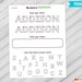 Personalized Name Tracing Uppercase Printable Worksheet, Learning ...