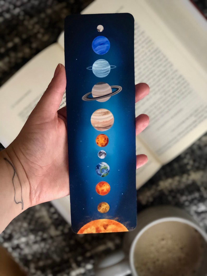 Solar System Planets Bookmark Astrology Cosmos Moon - Etsy Denmark