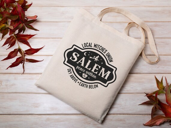 Local Witches Union Tote Bag Salem Witch Canvas Bag Witchy - Etsy