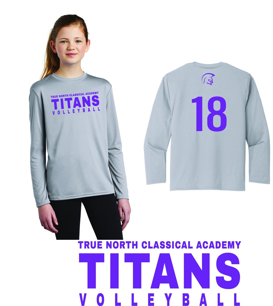 True North Titans Volleyball Custom Long Sleeve T-shirt - Etsy