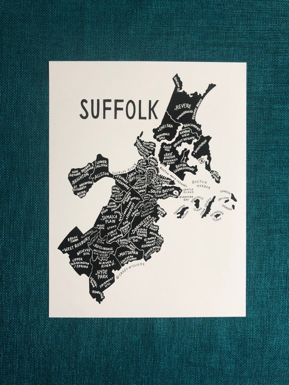 Boston Suffolk County Map