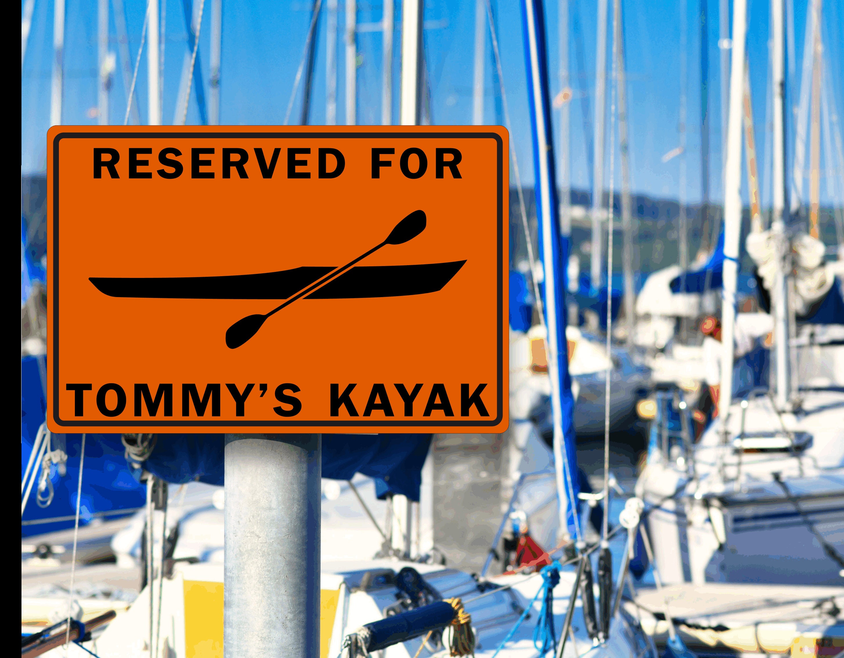 Personalized Kayak Sign Kayak Metal Plaque Custom Signs | Etsy