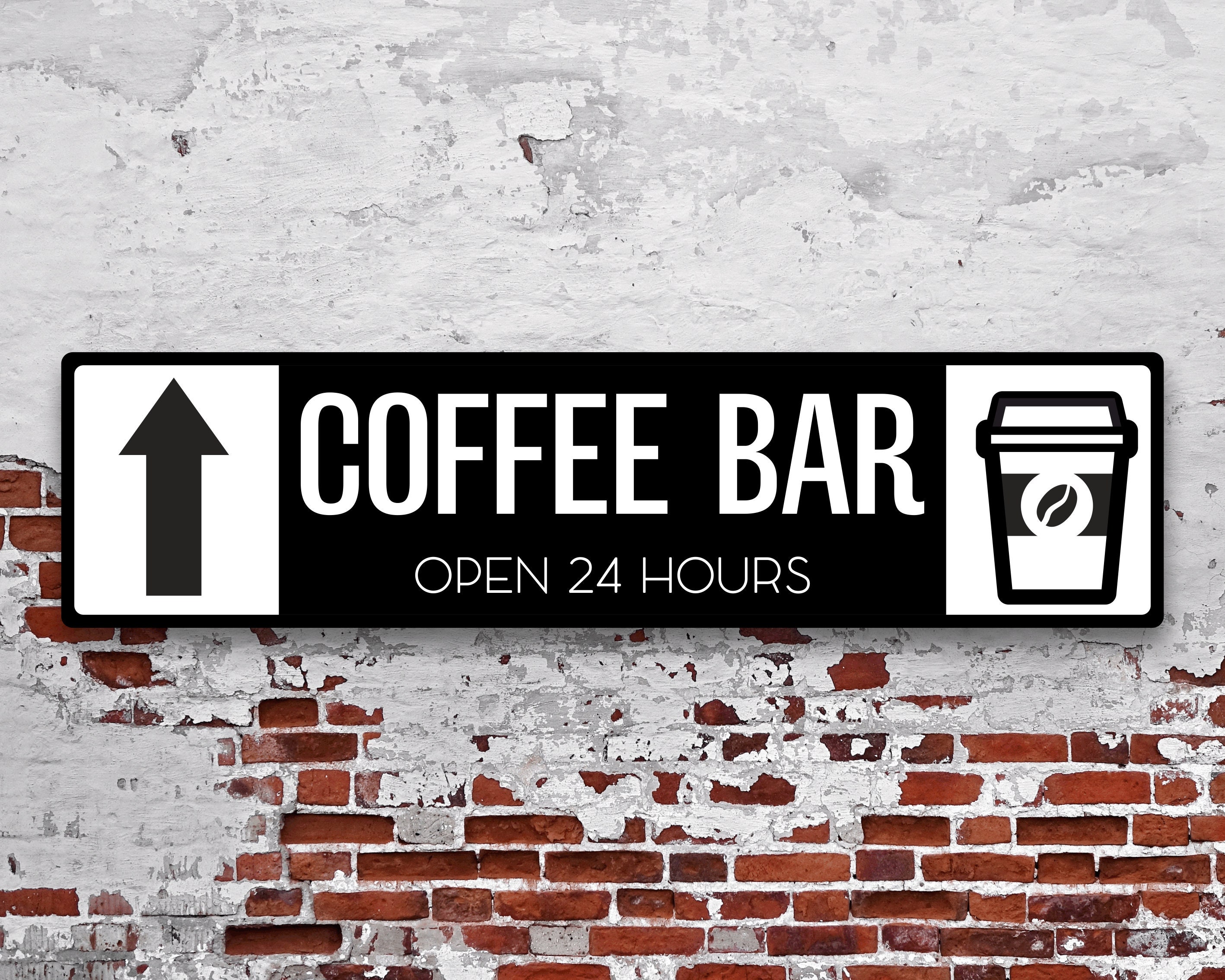 Coffee Bar Arrow Sign Coffee Bar Directional Sign | Etsy