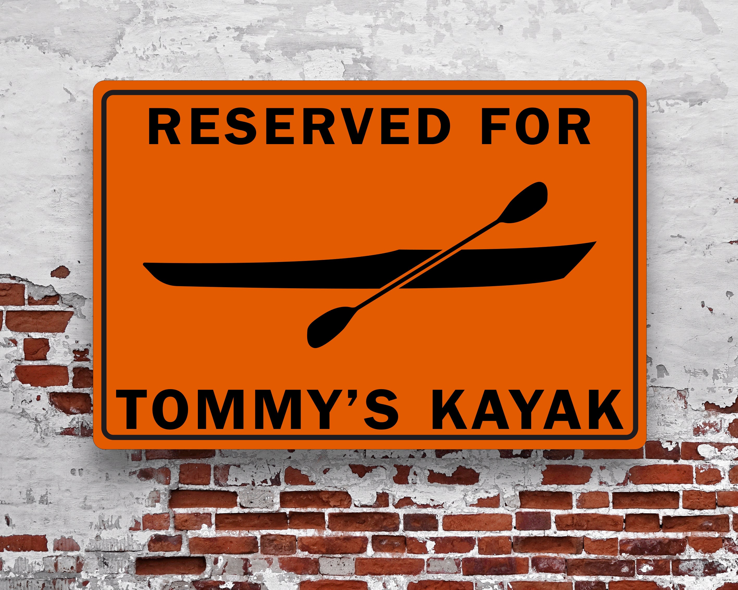 Kayak Parking Sign Kayak Metal PlaquePersonalized Parking | Etsy