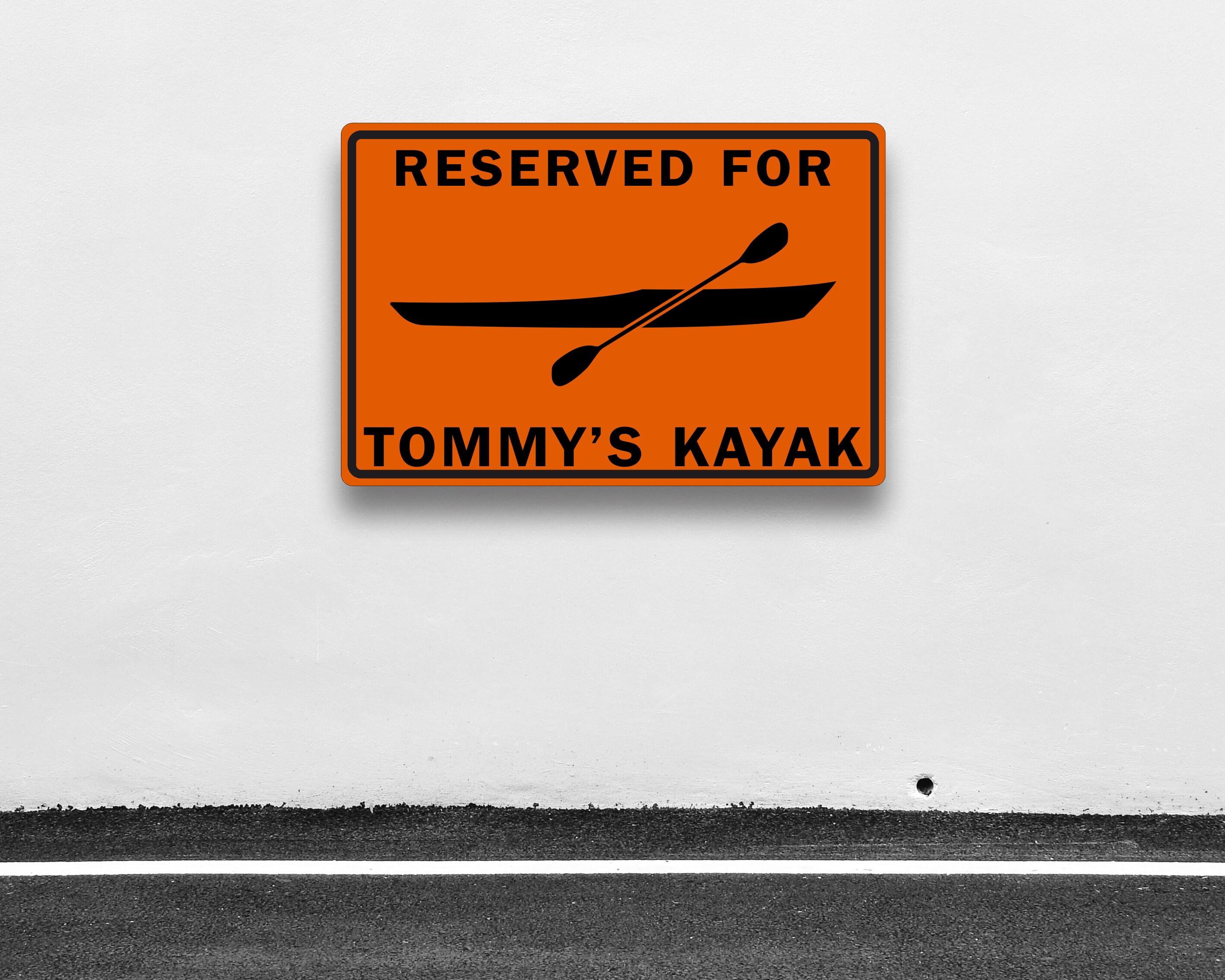 Kayak Parking Sign Kayak Metal PlaquePersonalized Parking | Etsy
