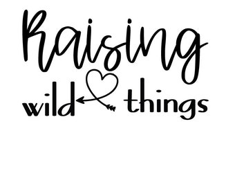 Wild Things Decal - Etsy