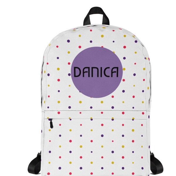 Polka Dot Backpack - Etsy