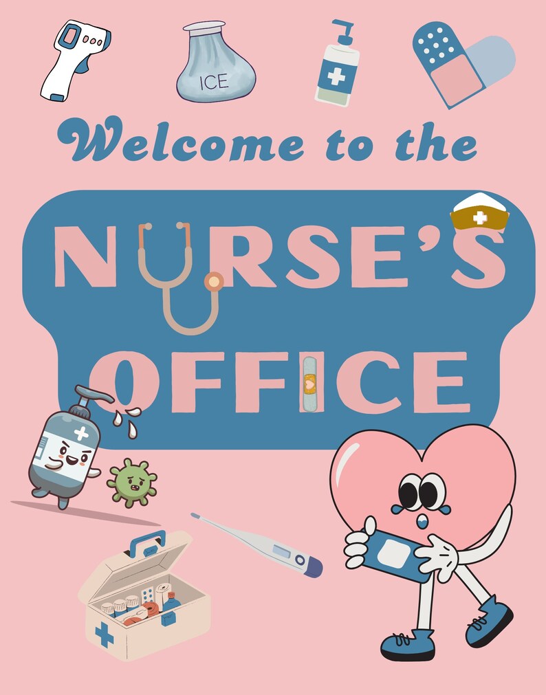Welcome Sign for Nurse Office - Instant Download Poster - School Nurse ...