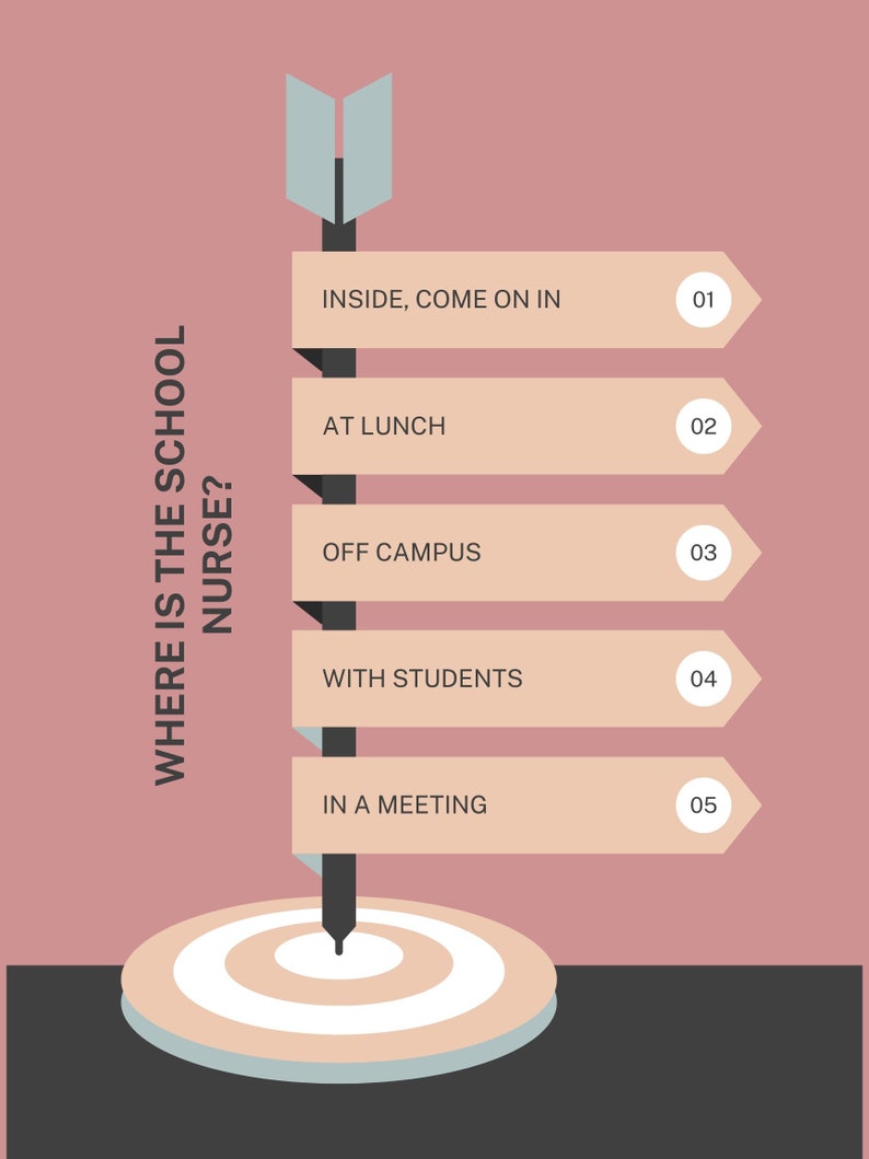 Nurse Door Poster - Instant Download Print - Nurse Door Sign - Cute ...