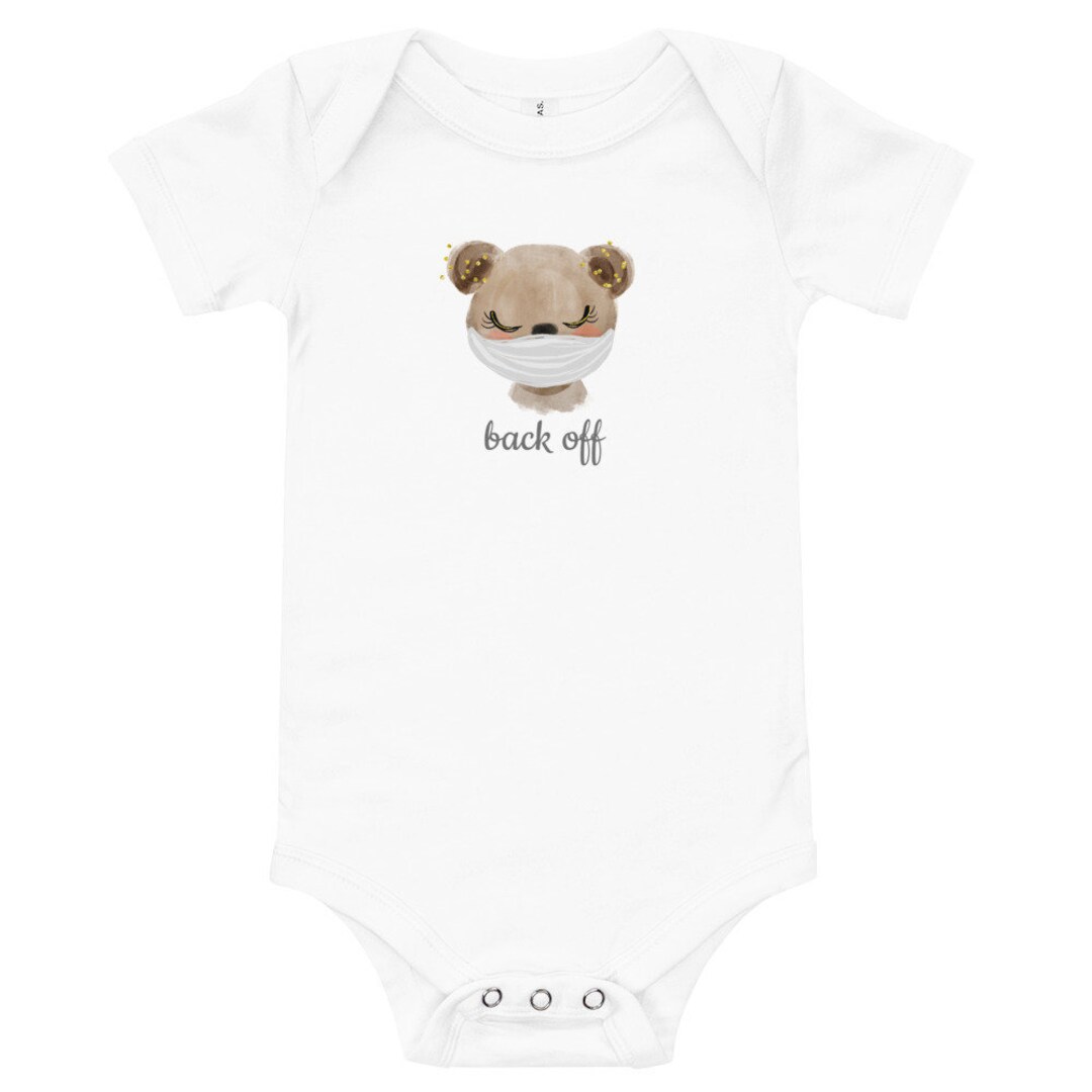 Quarantine Baby Masked Animal Baby Onesie - Etsy