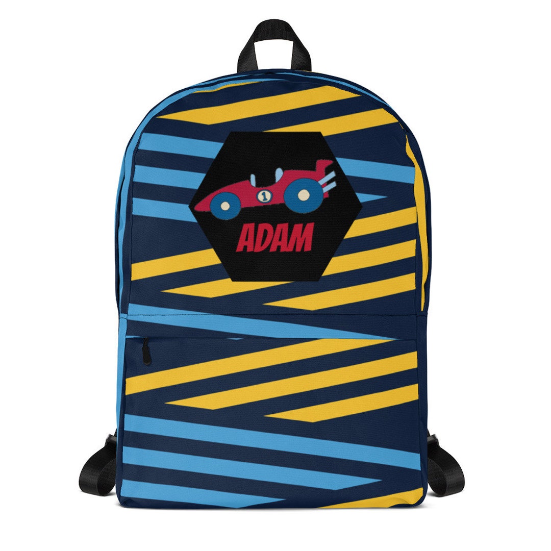 Cool Kids Backpack Pesonalized Bagpack Back to School Bag Race Car Bag ...