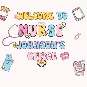 Welcome to Nurse Blank's Office - Digital Personalized Nurse Posters ...