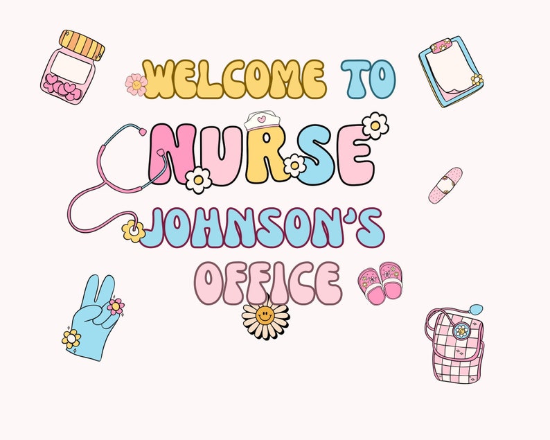 Welcome to Nurse Blank's Office - Digital Personalized Nurse Posters ...