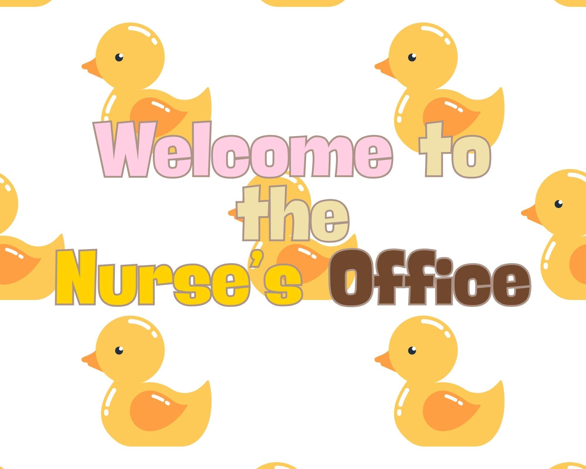 Nurse Door Sign - Cute Nurse Office Sign - Nursing and Ducks Sign ...
