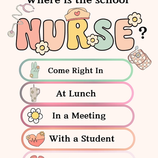 Nurse Sign - Etsy