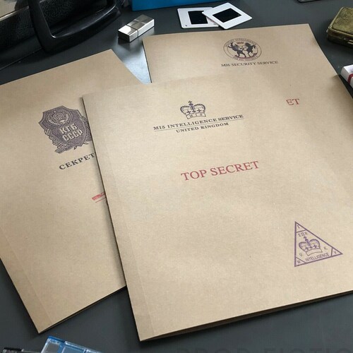 Movie Prop Secret Agent A4 Mission Report Files / 3 X CIA - Etsy UK