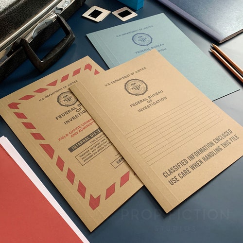 Movie Prop Special Agent Case Investigation Files / 3 X FBI - Etsy