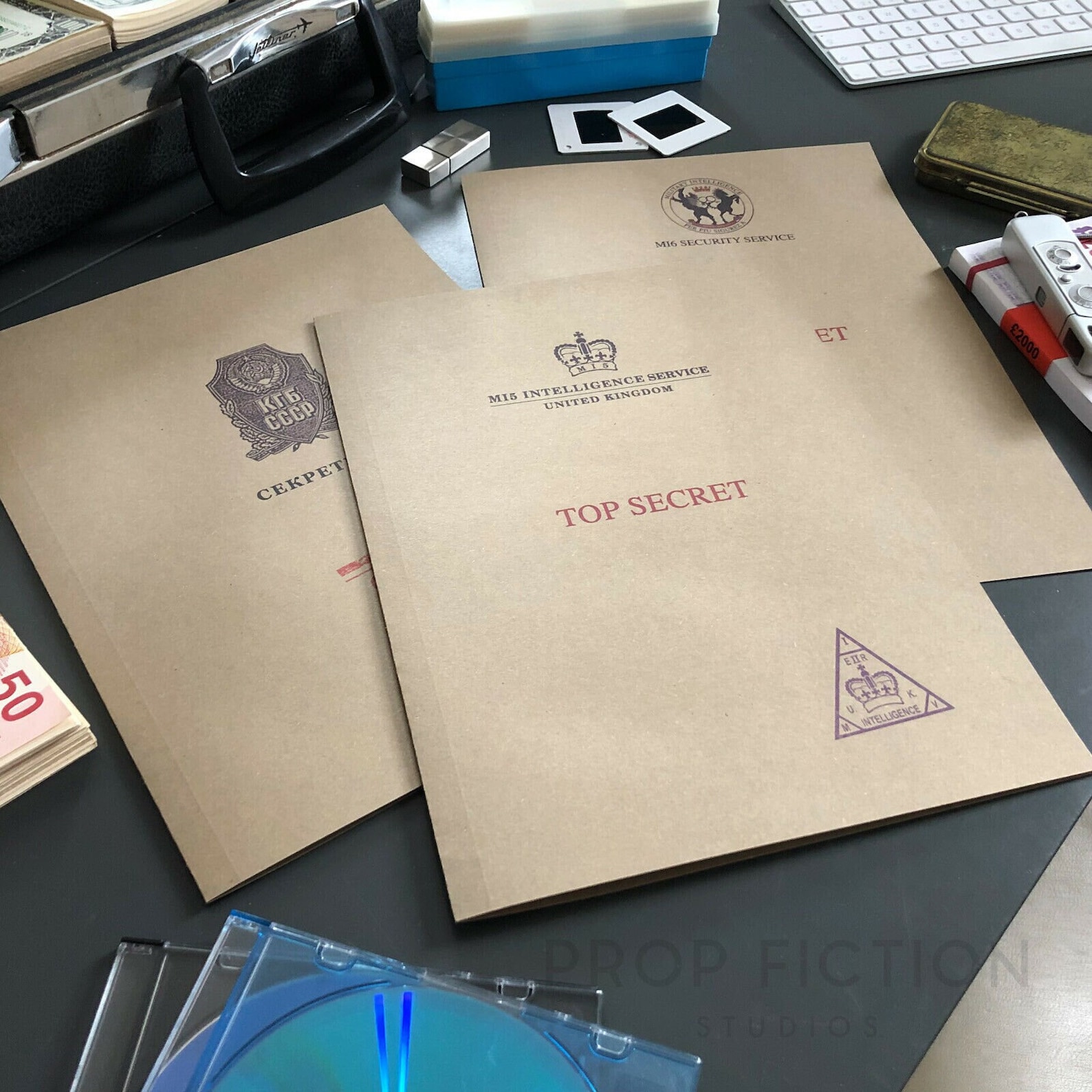 Movie Prop Secret Agent Mission Report Files / 3 X Cosplay Spy Folder ...