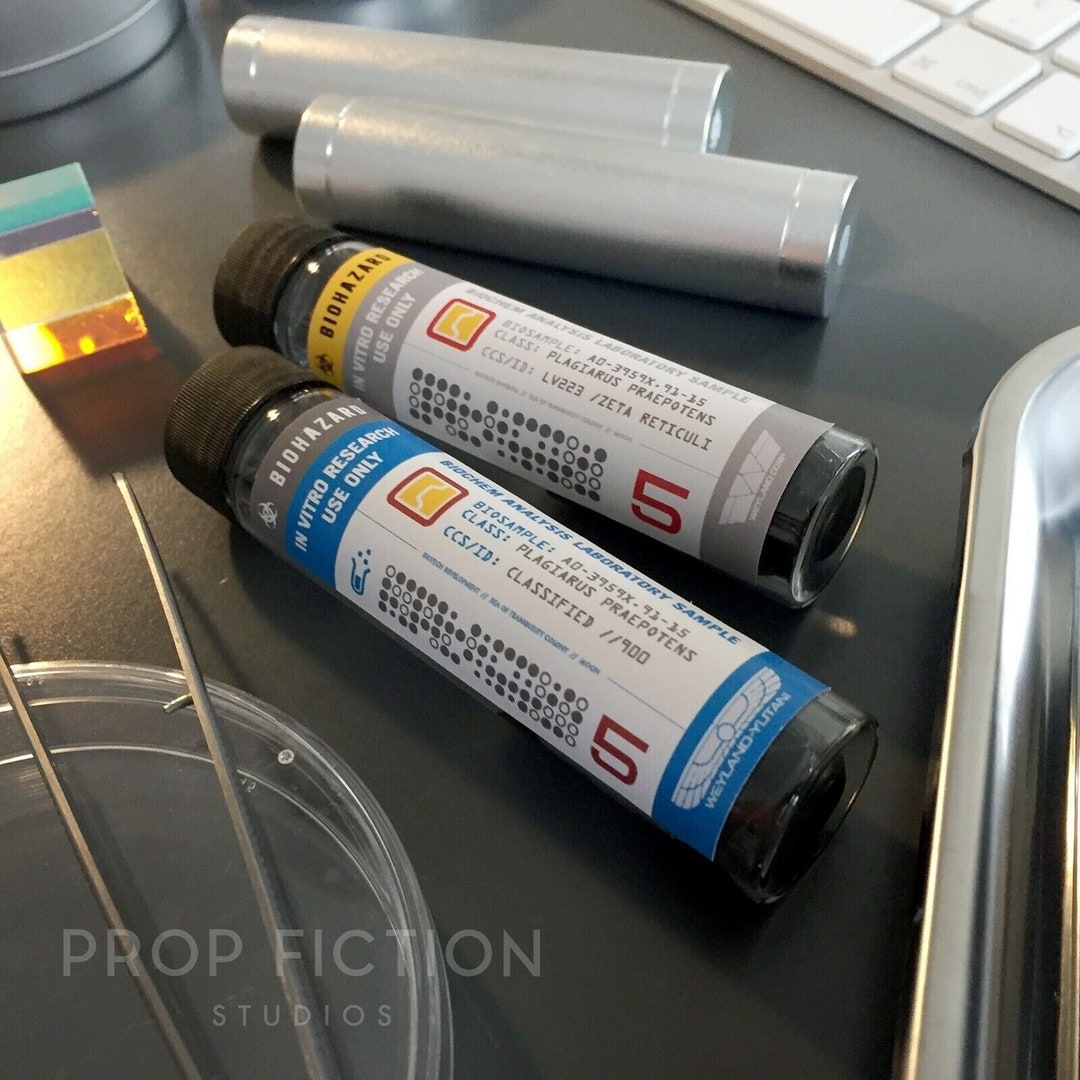 Prometheus / Alien: Covenant Prop Sample Vials / Cosplay - Etsy