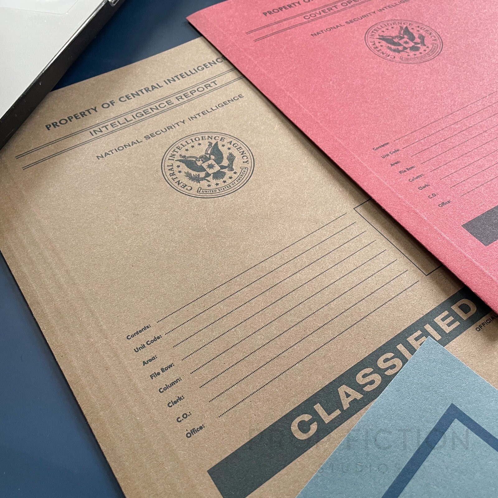 Cosplay Secret Agent Mission Prop Report Files / 4 X Cosplay Spy ...