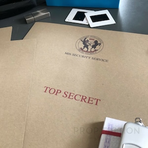 Movie Prop Secret Agent Mission Report Files / 3 X Cosplay Spy Folder ...