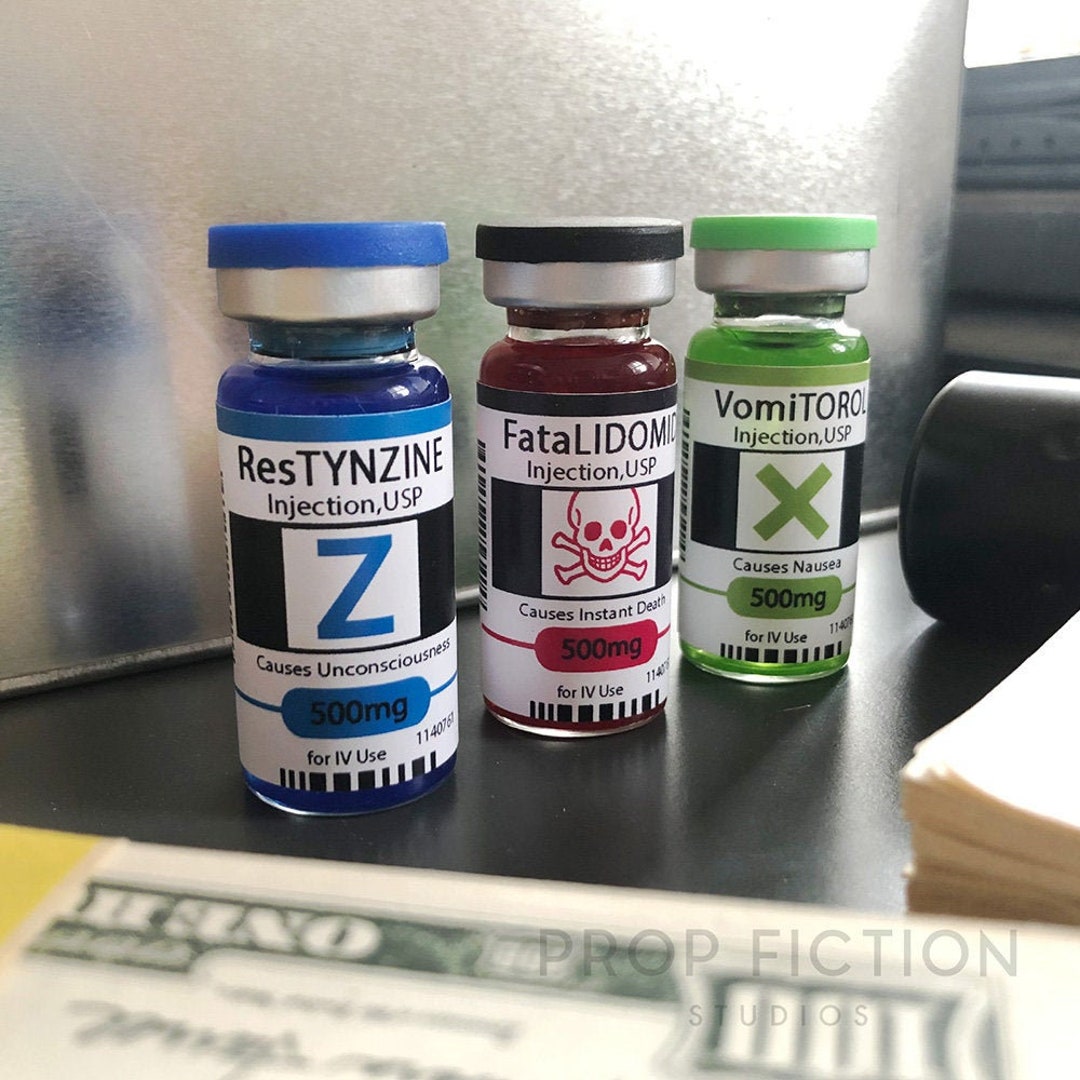 Cosplay Display Vials: Prop Cosplay Secret Agent USP Samples / Sealed ...