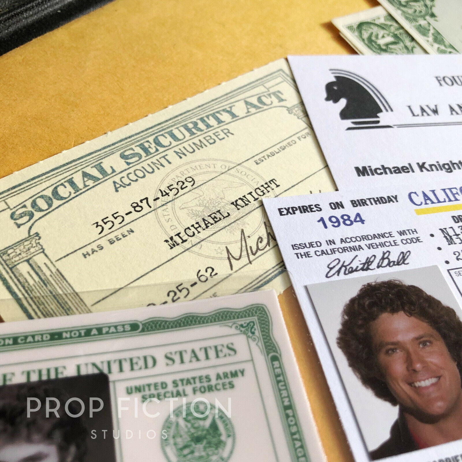 Knight Rider Prop Vintage Issue ID Cards / Michael Knight - Etsy Knight Rider Prop Vintage Issue ID Cards / Michael Knight - Etsy