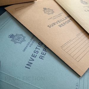 Movie Prop Detective Investigation Cosplay Files / 3 X Display Report ...