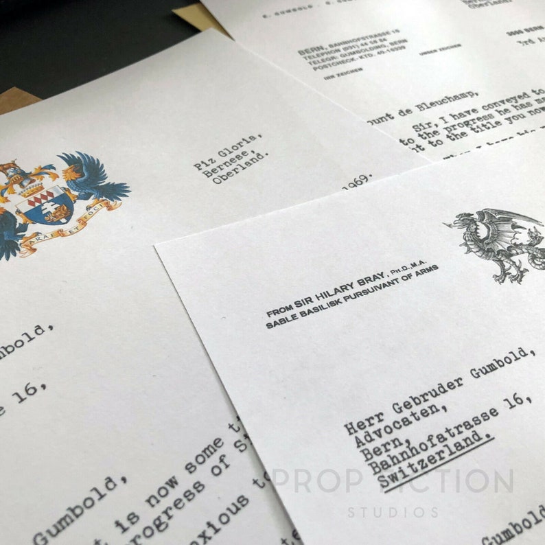 Cosplay Display Spy Prop: Secret Service Paperwork / OHMSS ...