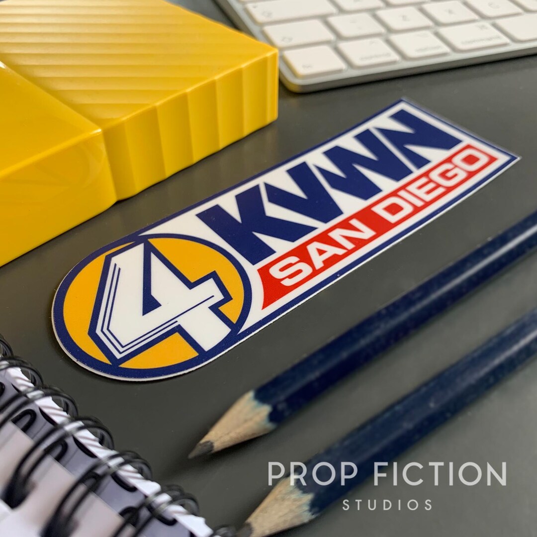Prop KVWN San Diego Decal: 1970s Display Sticker - Etsy