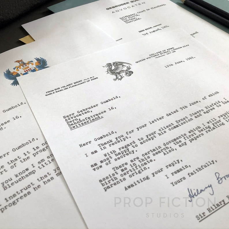 Cosplay Display Spy Prop: Secret Service Paperwork / OHMSS ...