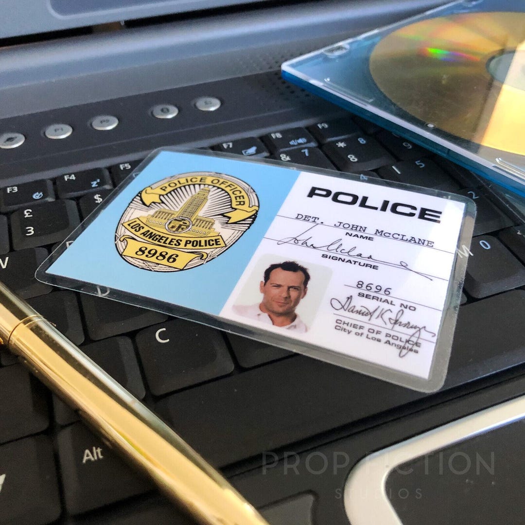 Cosplay Detective Prop: John Mcclane Detective Prop ID Wallet Card - Etsy