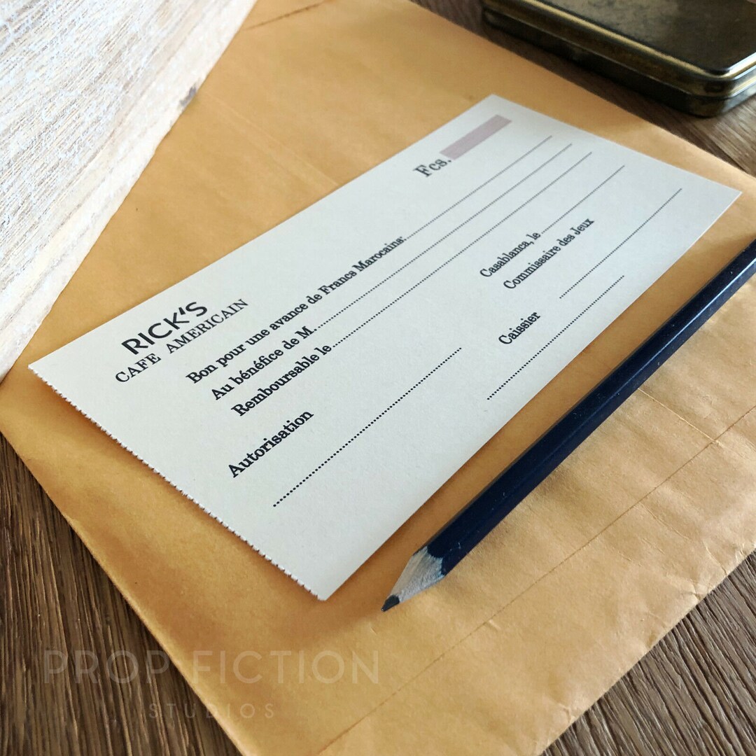 Wartime-style Display - Prop ‘rick’s Cafe Americain' Blank Casabianca ...