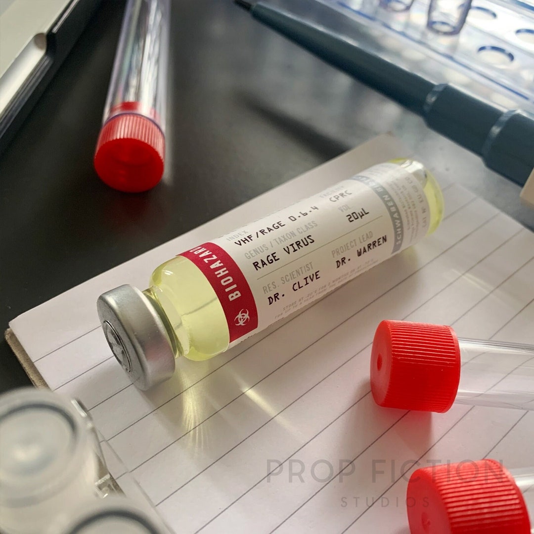 28 Days Later Prop Rage Laboratory Research Sample / Sealed 20ml ...