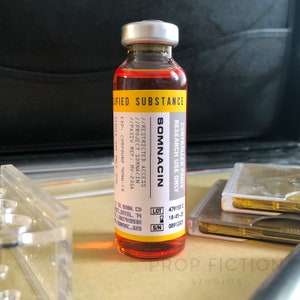 Cosplay Display Prop Vial: Prop 'somnacin' PASIV Laboratory Phial ...