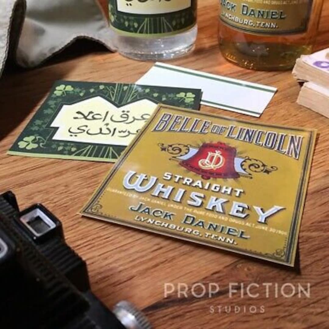 Cosplay 1930s Display Props: Prop 1936 Era Whiskey & Belloq Bottle ...