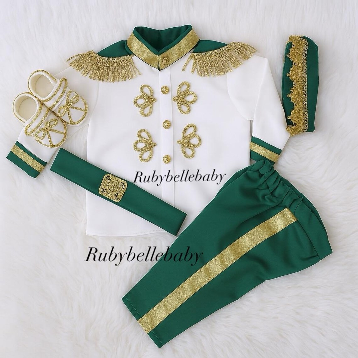 Royal Prince Charming Birthday Outfit: 5-piece Suit With Shoes - Etsy