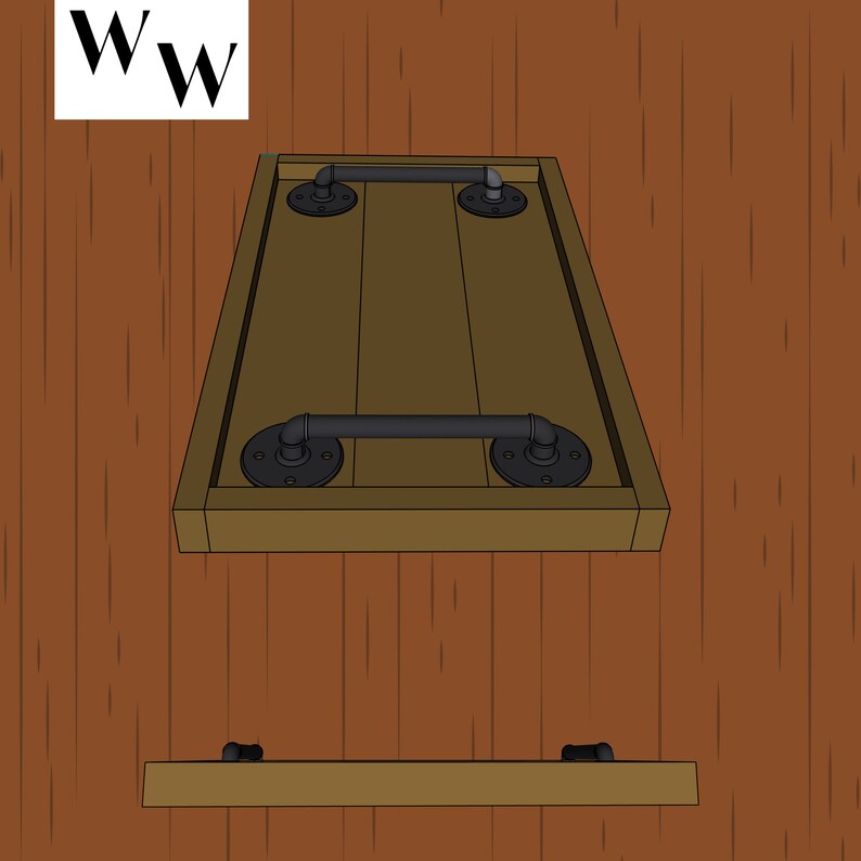 Industrial Pipe Style Serving Tray, DIY Guide - PDF File Instant ...
