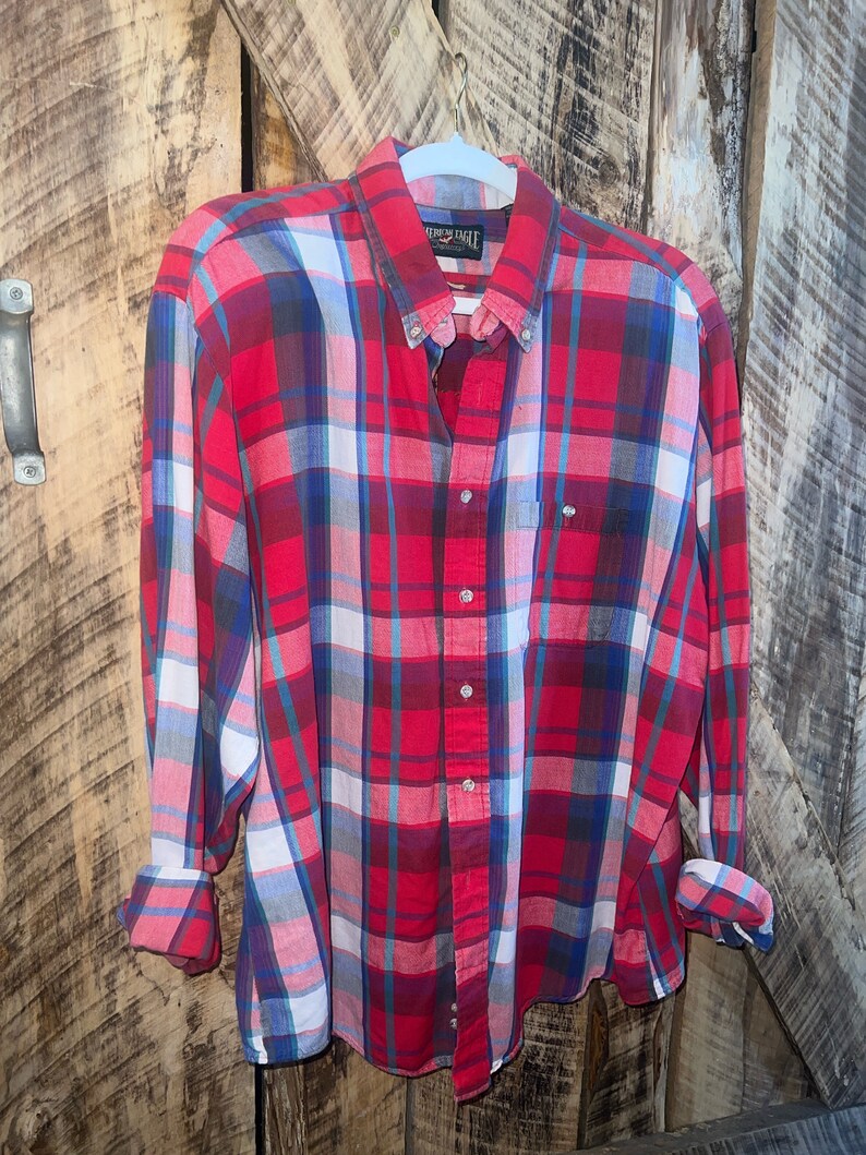 Upcycled Vintage XL Flannel Shirt Travel Collection Vail Colorado ...