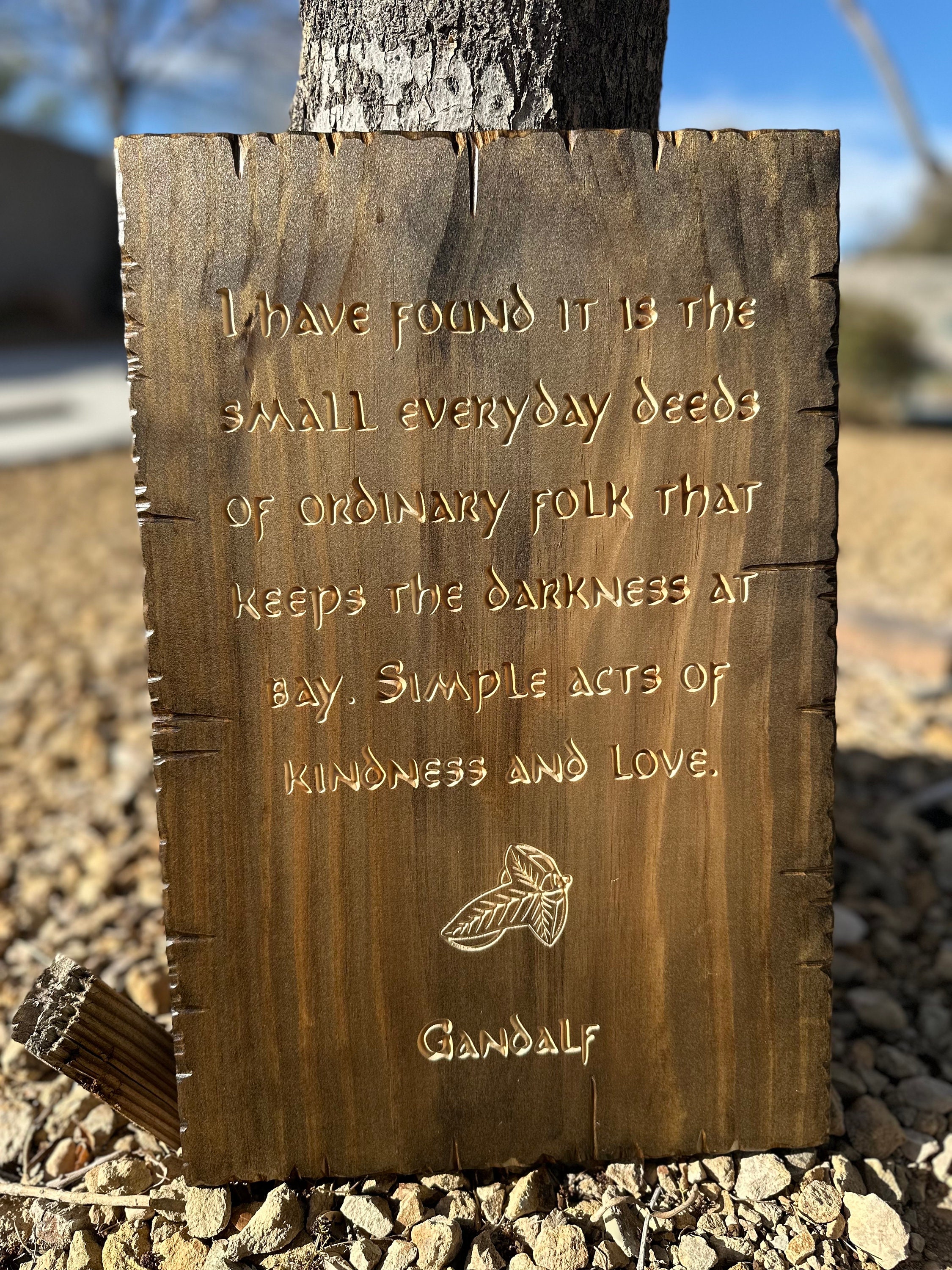 Small Deeds of Ordinary Folk That Keeps the Darkness at Bay Rustic Wood ...