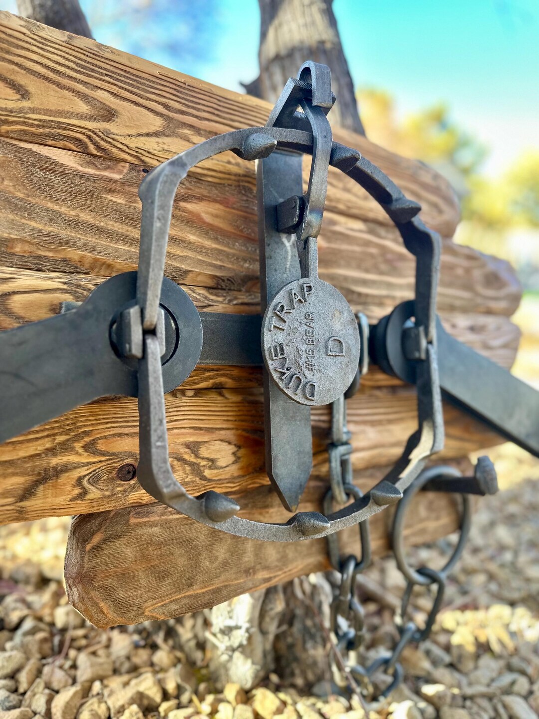 Unique Rustic Cabin Wall Decor Heavy Duty Bear Trap Wooden Sign ...