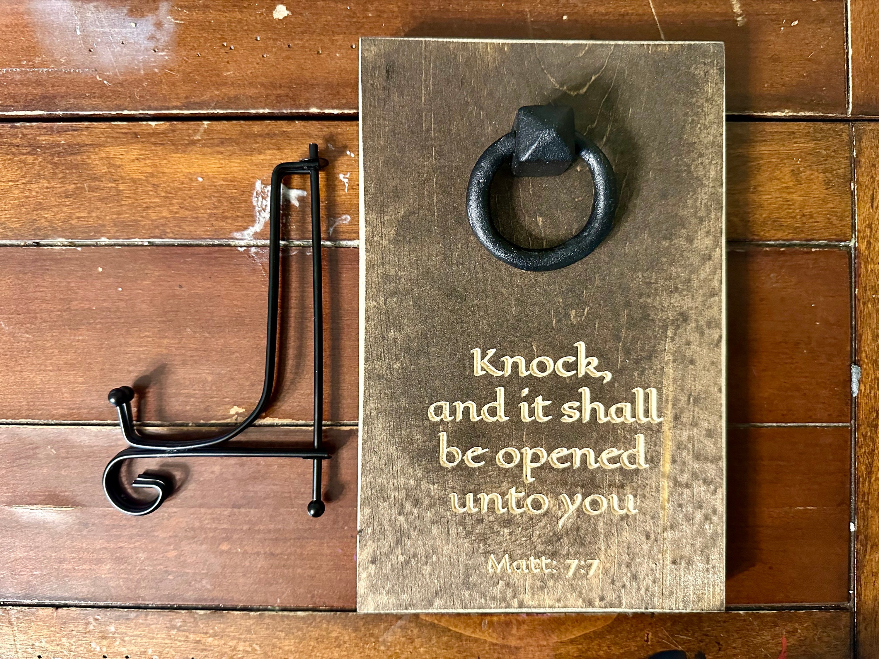 Rustic Wooden Farmhouse Bible Faith Christ Desk Sign Home Decor for ...