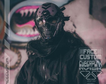 Cyberpunk Mask Skull - Etsy