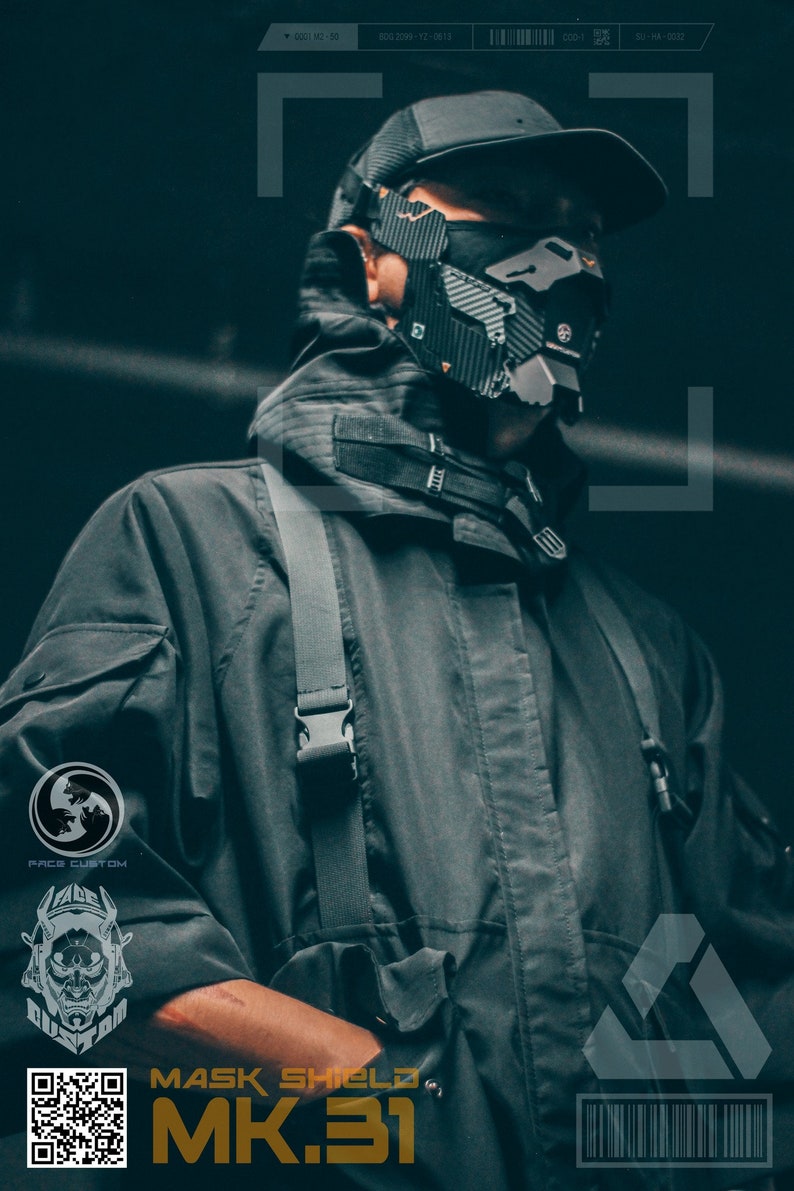 Cyberpunk Mask Design by Gins MK.31 - Etsy