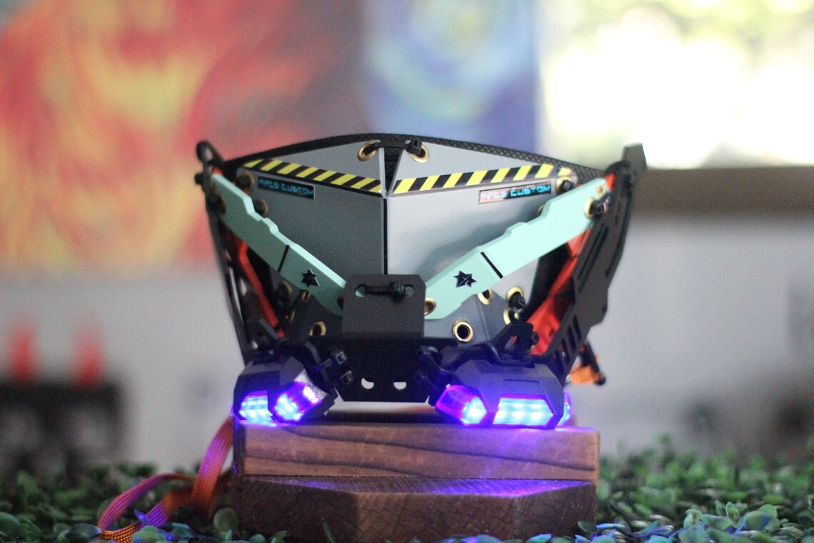 Cyberpunk mask Techwear mask Design By Gins MK. 12 | Etsy