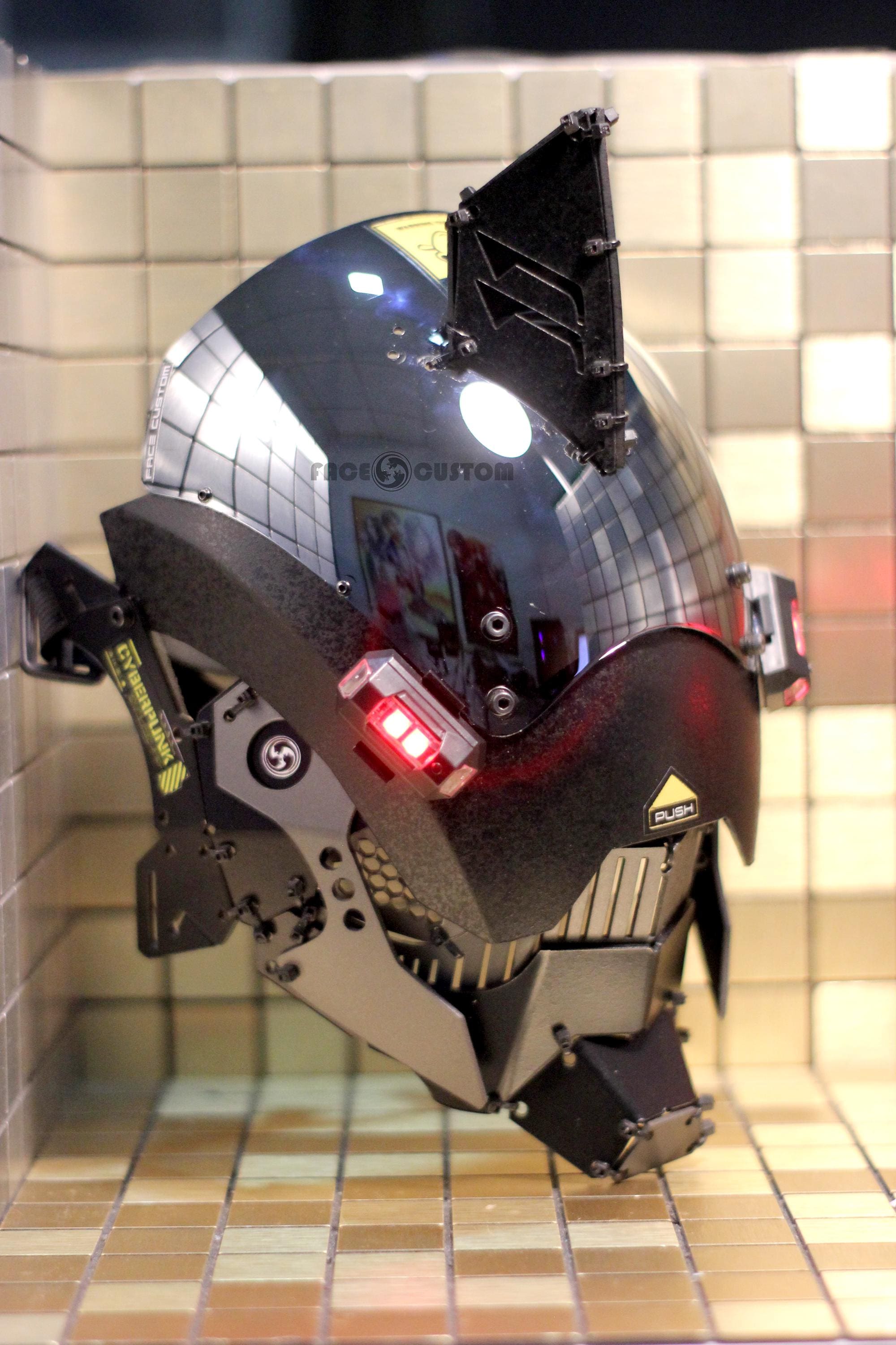 Cyberpunk Mask Design by Gins MK 39 "nemesis"+visor - Etsy